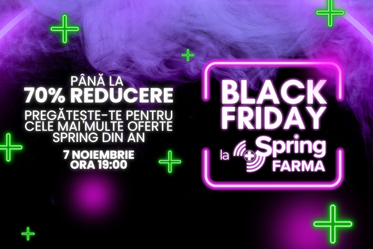 Black Friday 2024 la SpringFarma – reduceri de până la 70% la mii de ...